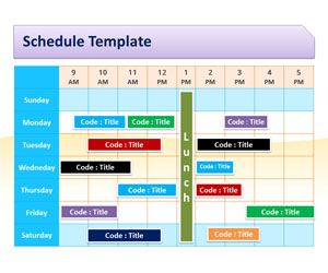 Schedule Template For PowerPoint