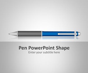 Free Pen PowerPoint Shape