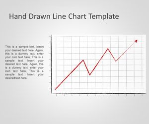 Free Hand Drawn Line Chart Template for PowerPoint