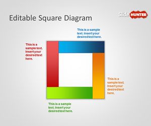 Free Editable Square Diagram for PowerPoint