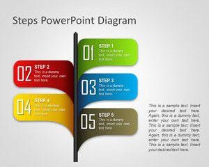 Free Steps PowerPoint Diagram - Free PowerPoint Templates - SlideHunter.com