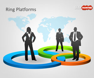 Free 3D Ring Platforms PowerPoint Template - Free PowerPoint Templates ...