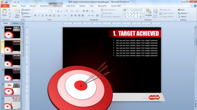 Target Achieved Powerpoint Template Target Achieved Powerpoint Template