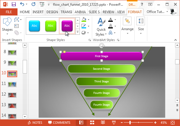 Animated Flowchart Funnel Diagrams For PowerPoint - SlideHunter.com Animated Flowchart Funnel Diagrams For PowerPoint - SlideHunter.com