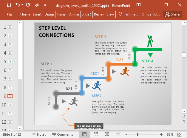 Animated Stage Diagram Template For PowerPoint
