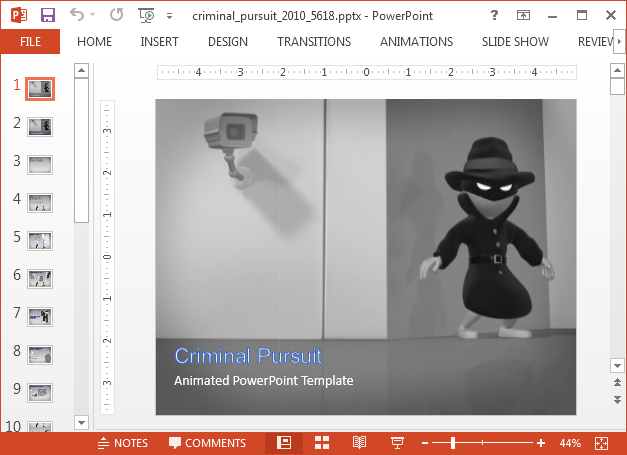 Animated Spy PowerPoint Templates