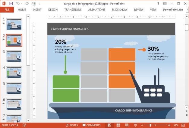 Animated Maritime Transport PowerPoint Template