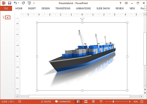 Animated Maritime Transport PowerPoint Template