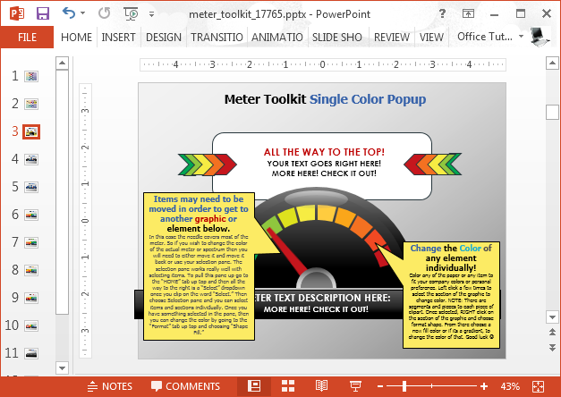 Animated Gauge Diagrams For PowerPoint - SlideHunter.com