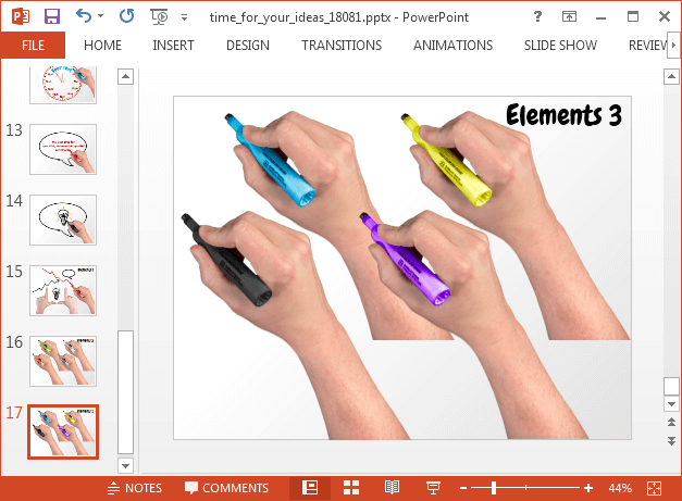 Idea PowerPoint Template With Clock Animations - SlideHunter.com
