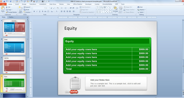 Free Balance Sheet PowerPoint Template - Free PowerPoint Templates ...