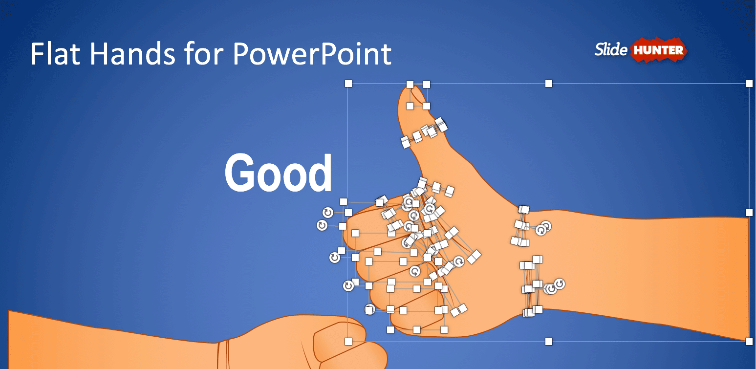 Free Flat Hands PowerPoint Template - Free PowerPoint Templates ...