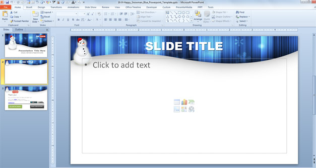 Free Snowman Powerpoint Template - Free PowerPoint Templates ... Free Snowman Powerpoint Template - Free PowerPoint Templates ...
