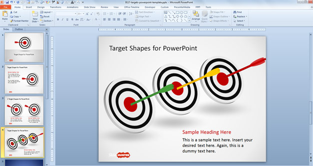 Free Goal Target Shapes For PowerPoint Free PowerPoint Templates