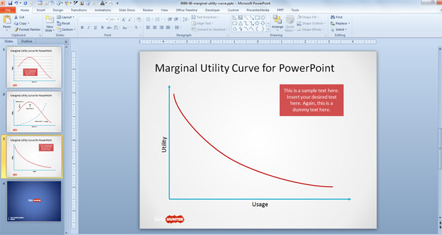 Free Marginal Utility Curve For PowerPoint Free PowerPoint Templates SlideHunter
