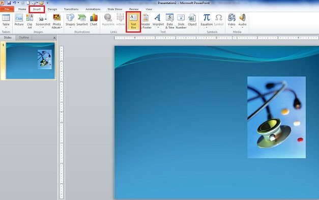 Wrap Text Around And Image In PowerPoint 2010