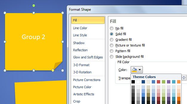 How To Create Sticky Notes In PowerPoint 2010