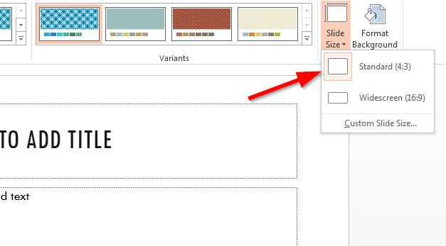 How To Change Slide Size In PowerPoint 2013 To 4 3 Aspect Ratio SlideHunter