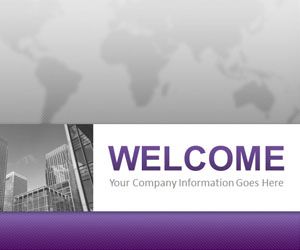 Free Corporate Business Purple PowerPoint Template - Free PowerPoint ...
