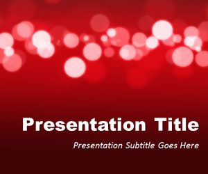 Free Red Marketing PowerPoint Template